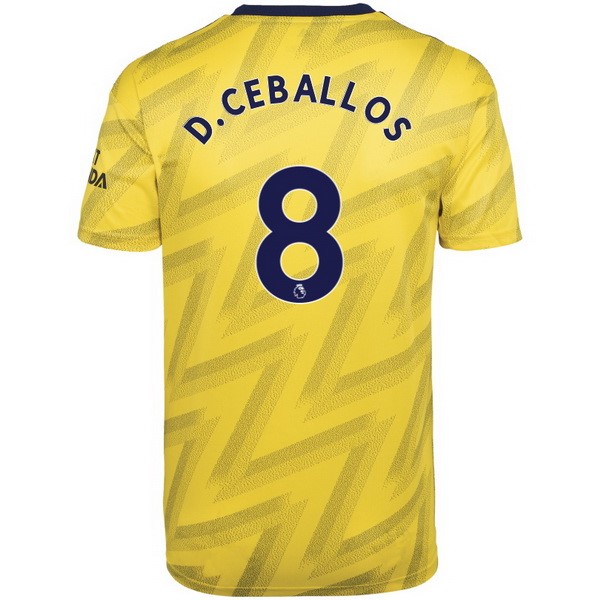 Acheter Maillot Football Arsenal NO.8 D.Ceballos Exterieur 2019-20 ...