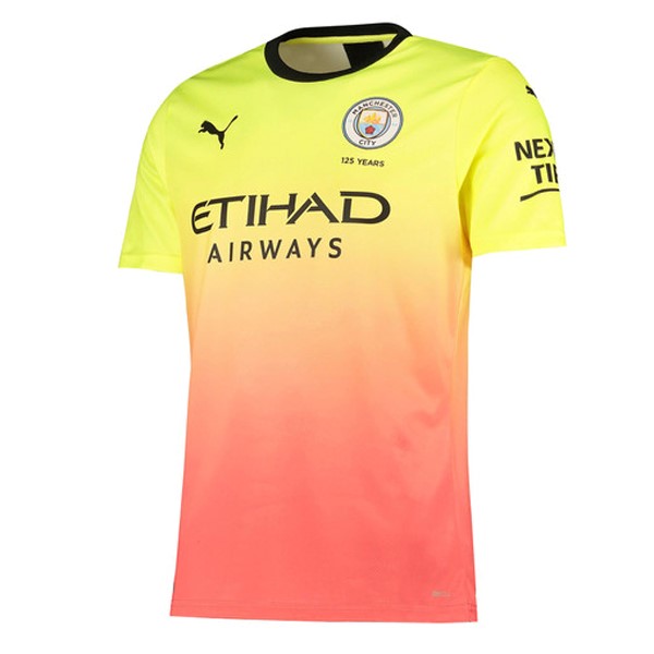 Acheter Maillot Football Manchester City Third 2019-20 Orange Pas Cher
