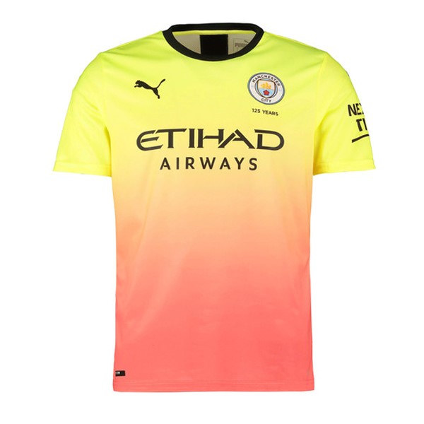 Acheter Maillot Football Manchester City Third 2019-20 Orange Pas Cher